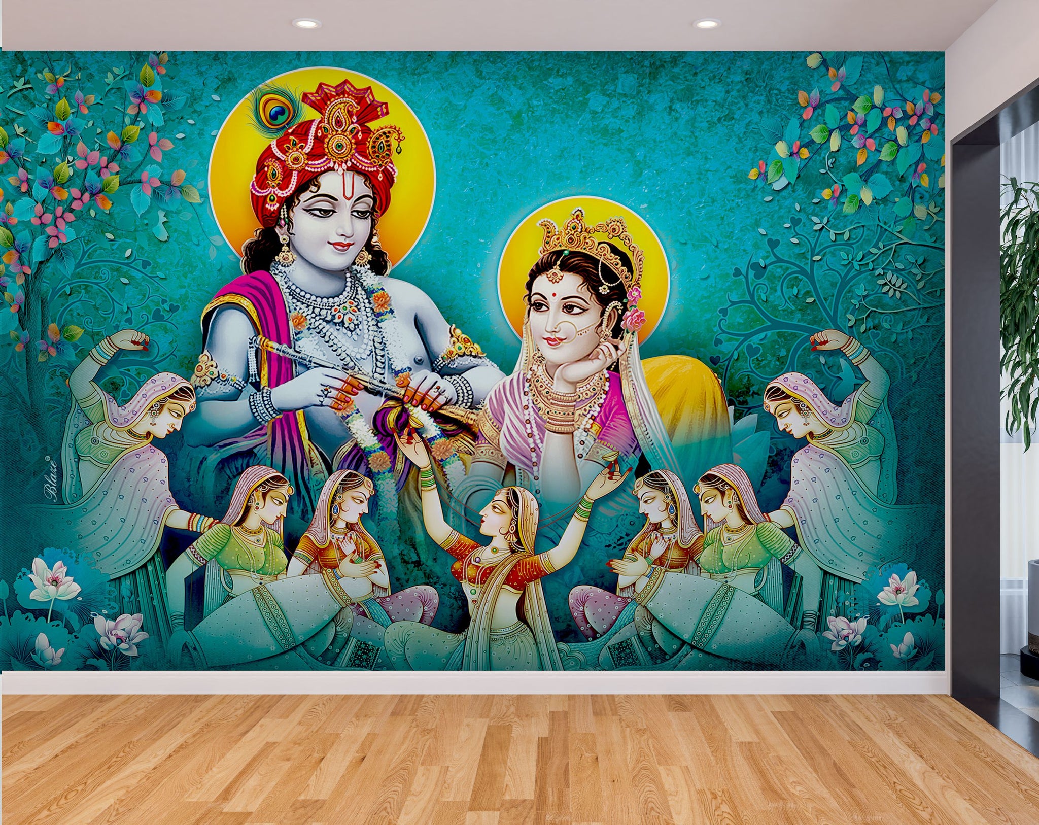 Lord Radha Krishna Wallpaper For Wall – Home Decoram