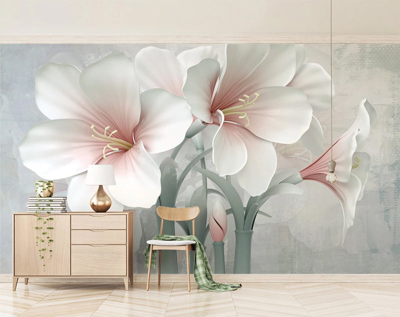 Custom 3D Stereo Relief Flower – Home Decoram